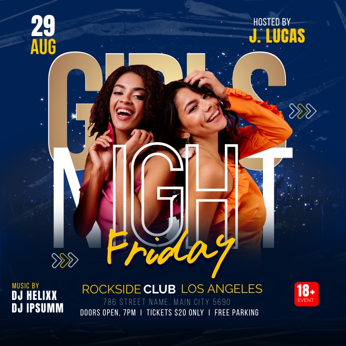 girls night Template | PosterMyWall