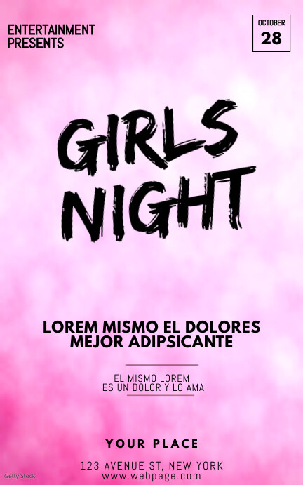 Copy of Girls Night Flyer (1) | PosterMyWall