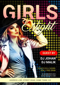 Girls Night Flyer Template | PosterMyWall