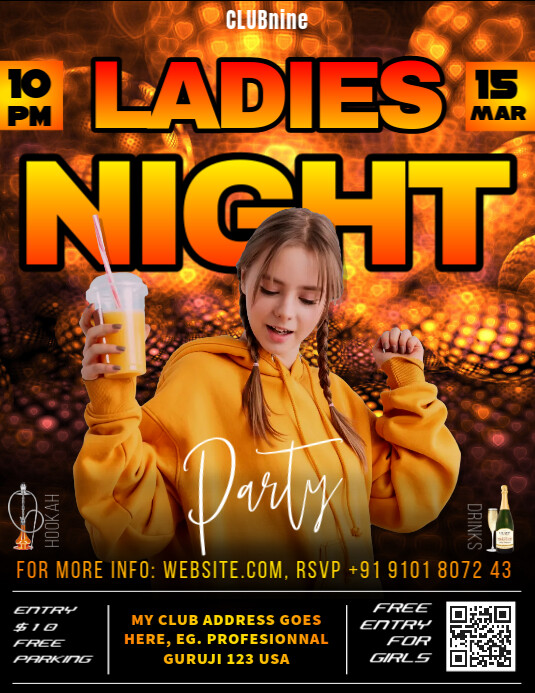 girls night out, Template | PosterMyWall