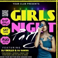 girls night bar ad Template | PosterMyWall