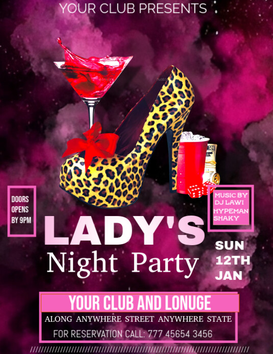 Plantilla de Girls Night Out | PosterMyWall