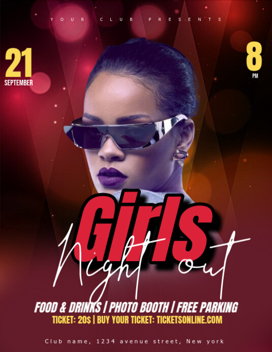 Modèle GIRLS NIGHT OUT | PosterMyWall