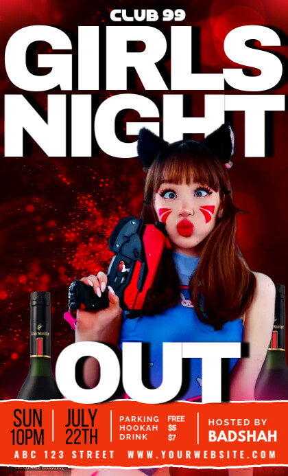 Plantilla de girls night out | PosterMyWall