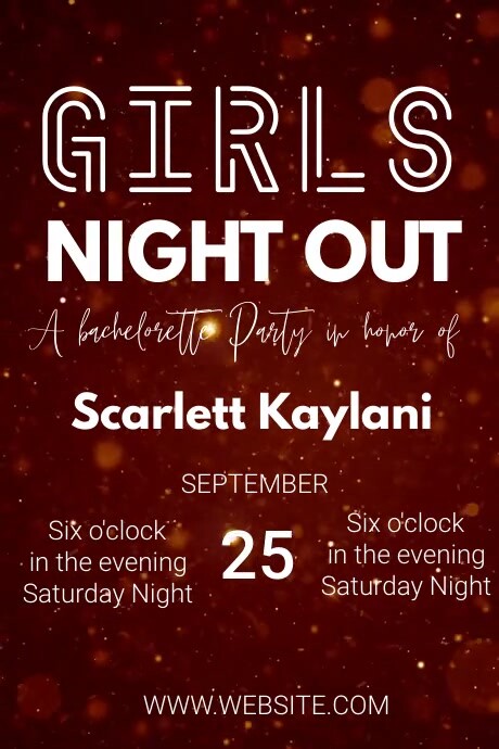 girls night out Template | PosterMyWall