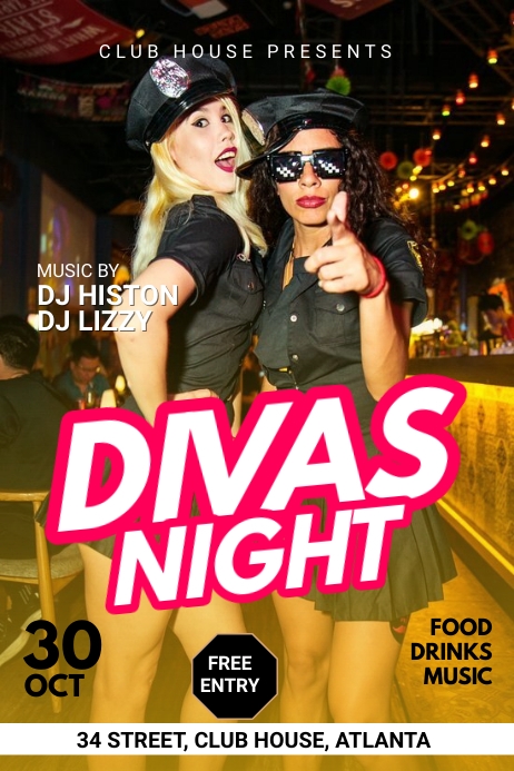 Plantilla de girls night out | PosterMyWall