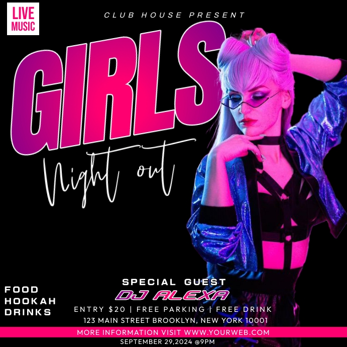 Girls Night Out Template | PosterMyWall