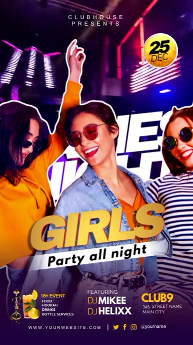 girls night out Template | PosterMyWall