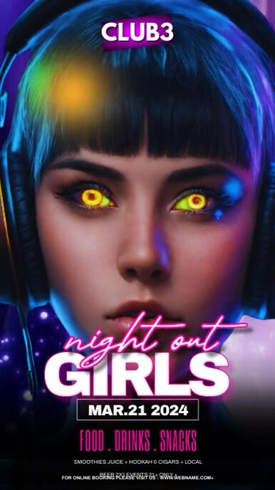 Girls Night Out Template | PosterMyWall