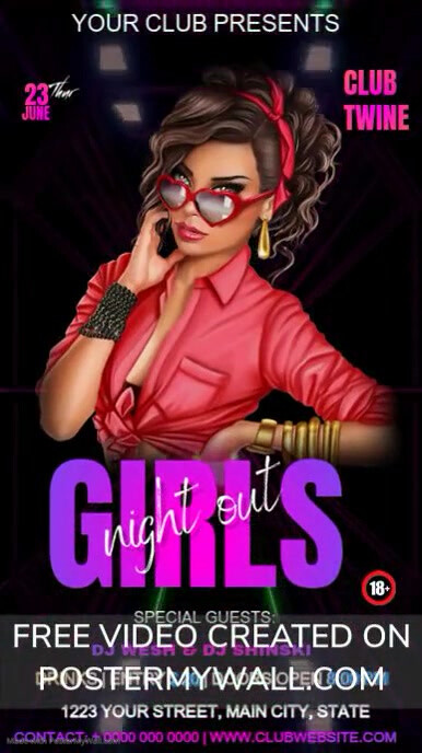 Copy of Girls night out | PosterMyWall