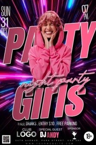 Girls Night Out Video Poster Template | PosterMyWall