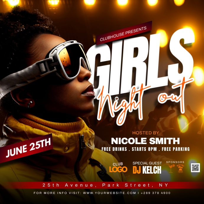 Plantilla de girls night out | PosterMyWall