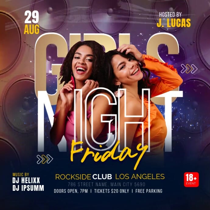 girls night out Template | PosterMyWall