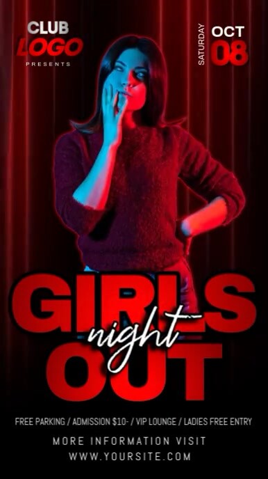 Girls Night Out Template | PosterMyWall