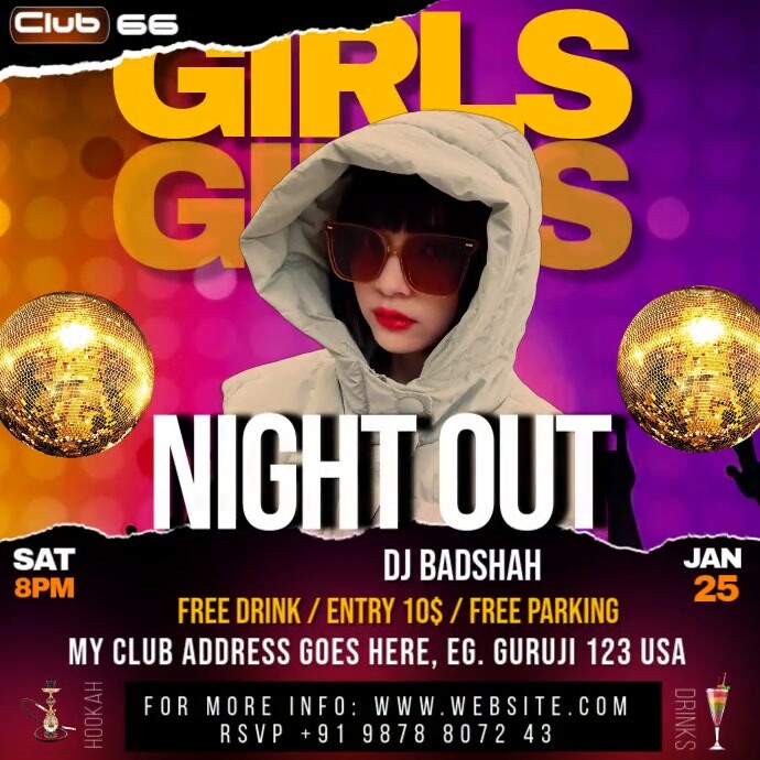 girls night out flyer Template | PosterMyWall