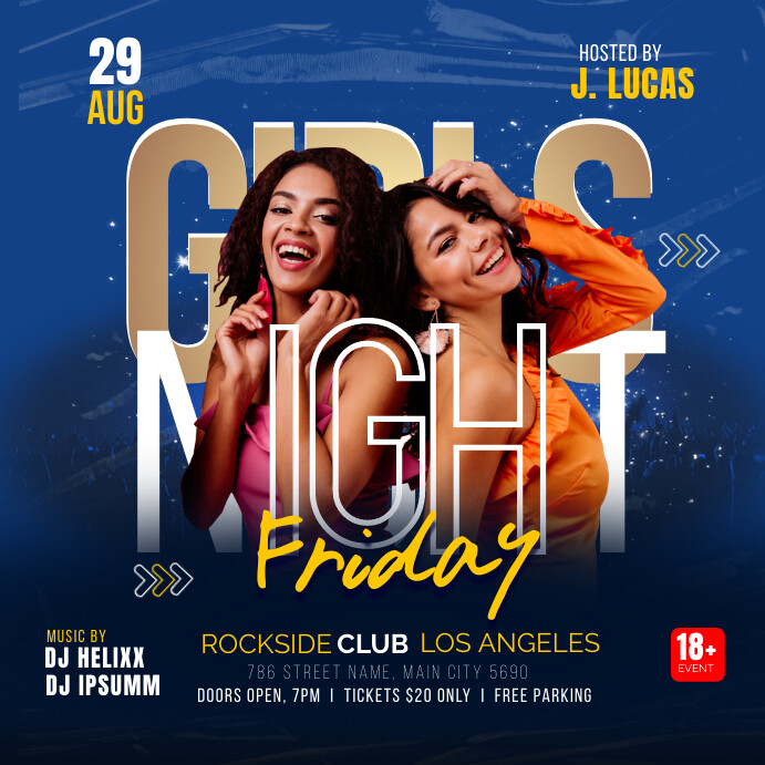 girls night out flyer Template | PosterMyWall