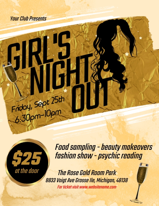 Girls Night Out Flyer Template | PosterMyWall