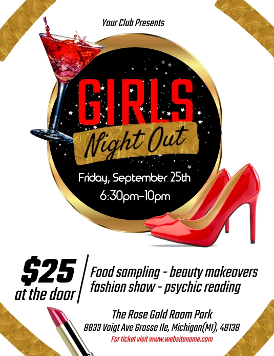 Girls Night Out Flyer Template | PosterMyWall