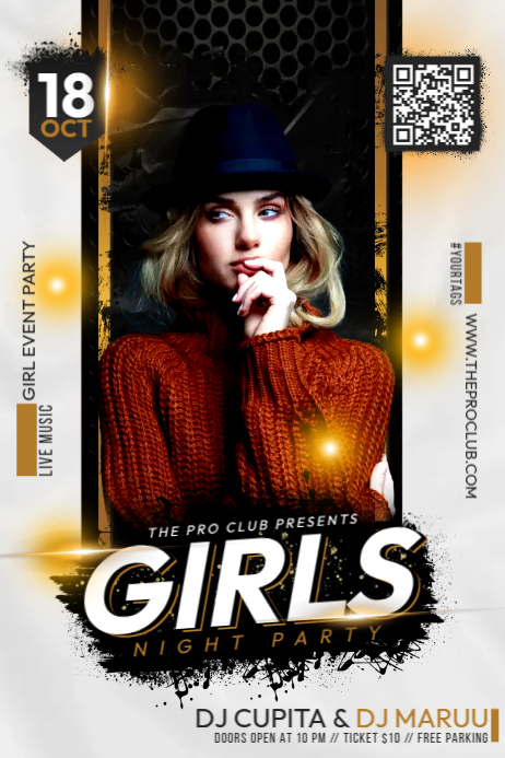 Girls Night Out Party Template | PosterMyWall