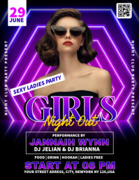 Girls Night Party Template | PosterMyWall