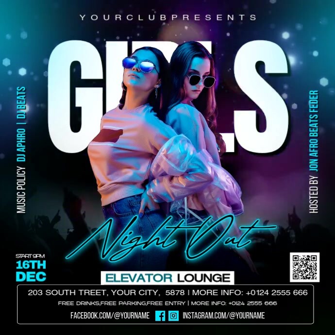 Copy of Girls Night Out party poster | PosterMyWall