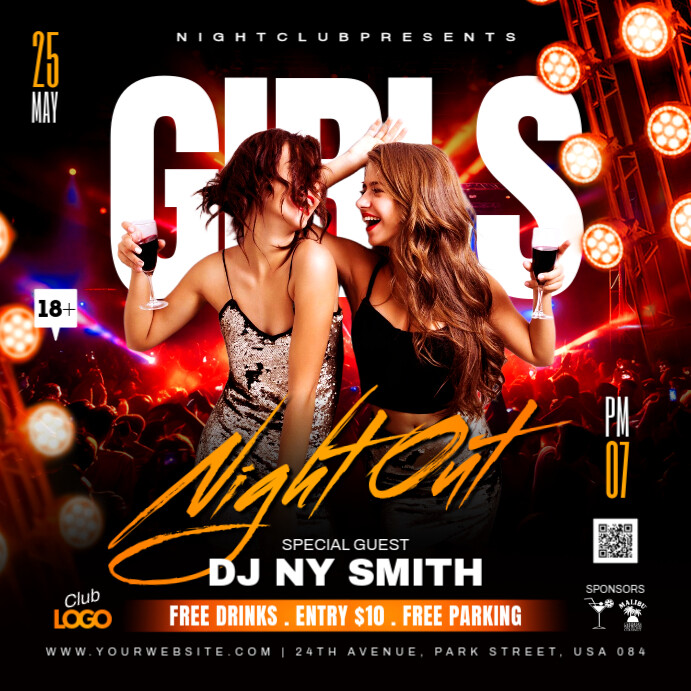 Girls Night Out Poster Template | PosterMyWall