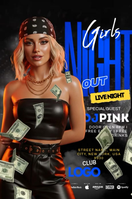 Girls Night Out Video Template | PosterMyWall