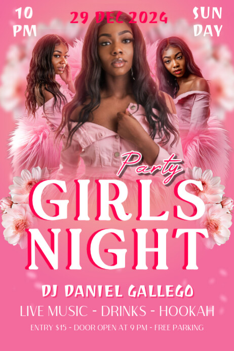 Girls Night Party Template | PosterMyWall