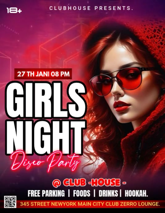 girls night posters Template | PosterMyWall