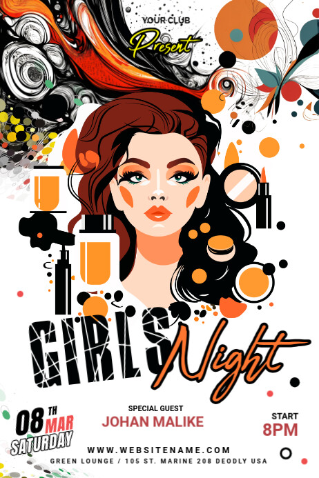 Copy of Girls Night Template | PosterMyWall