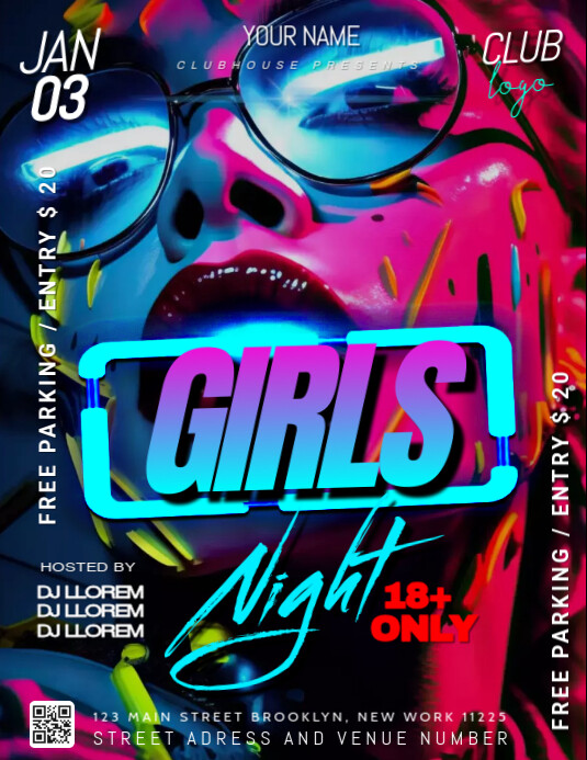 girls night.a Template | PosterMyWall