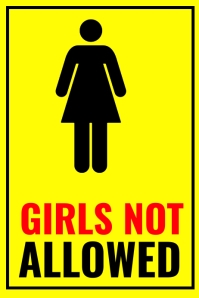girls not allowed Template | PosterMyWall
