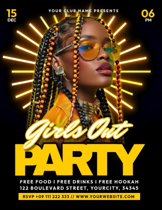 Girls Out Party Template | PosterMyWall