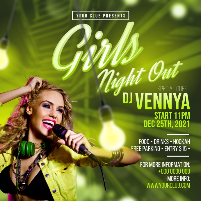 Girls Party Ads Template | PosterMyWall