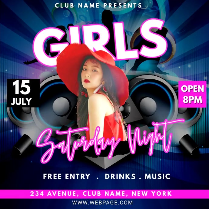 girls party Template | PosterMyWall