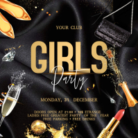 Girls Party Flyer Template | PosterMyWall