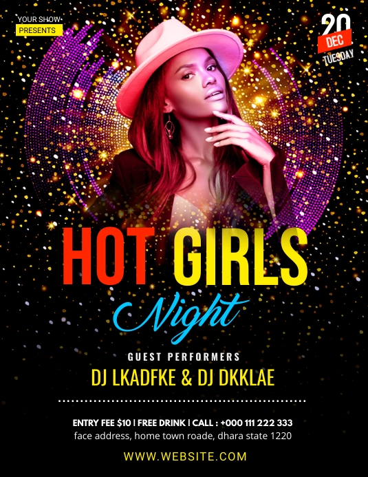 Plantilla de Flyer de Fiesta para Niñas | PosterMyWall