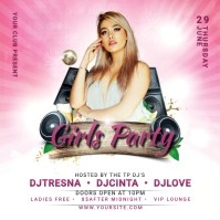 Girls Party Flyer / Poster Template | PosterMyWall