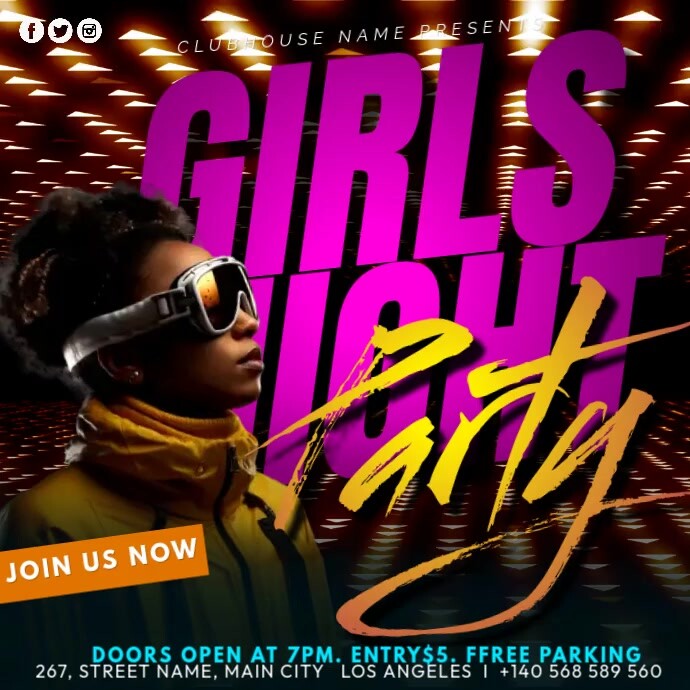 girlsnight.a Template | PosterMyWall