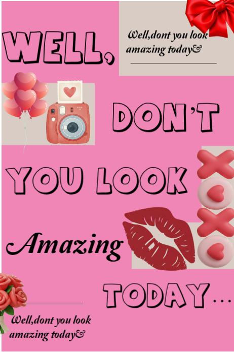 Girly positive affirmation wall art Template | PosterMyWall