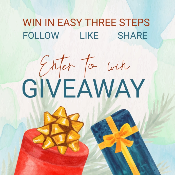 Give Away Card Template | PosterMyWall