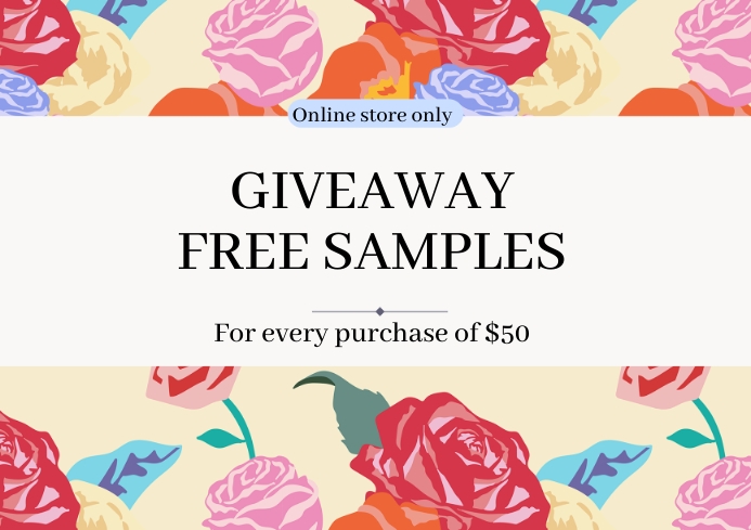 Give Away Free Samples Template | PosterMyWall