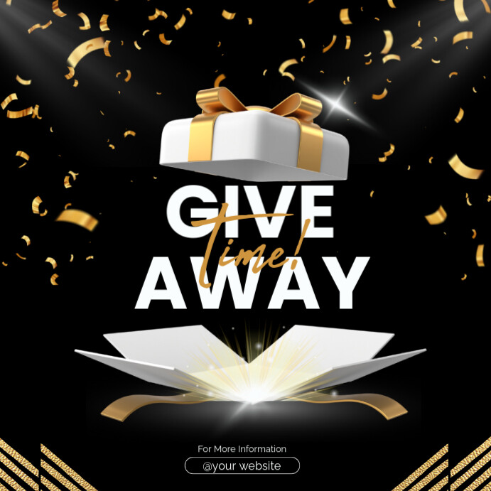 give-away-instagram-post-design-template | PosterMyWall