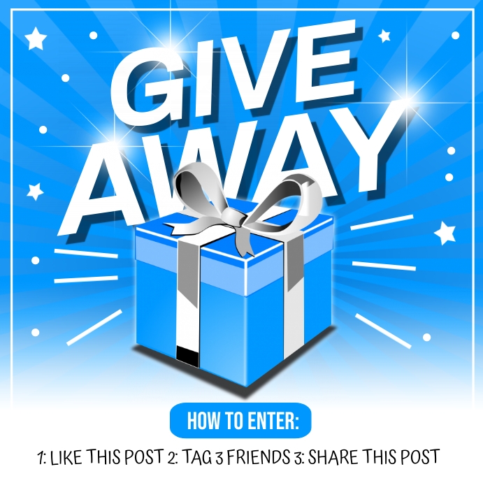 Give Away Promotion Poster Template | PosterMyWall