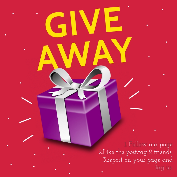 Copy of GIVE AWAY TEMPLATE | PosterMyWall