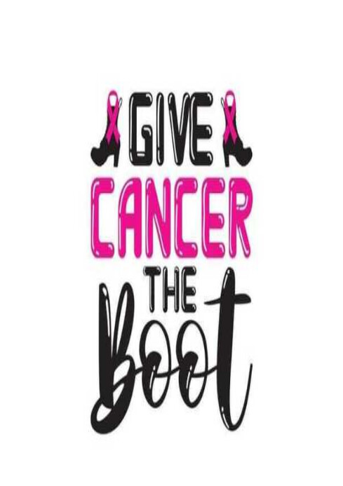 Give Cancer The Boot Template | PosterMyWall