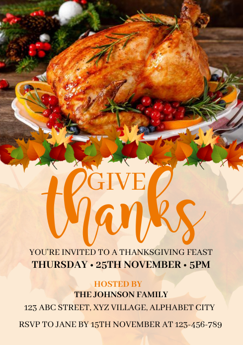 Give Thanks Template | PosterMyWall
