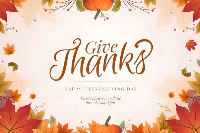 Give Thanks Template | PosterMyWall