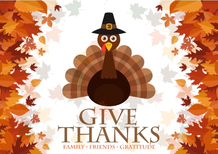 Copy of Give Thanks Family-Friends-Gratitude | PosterMyWall