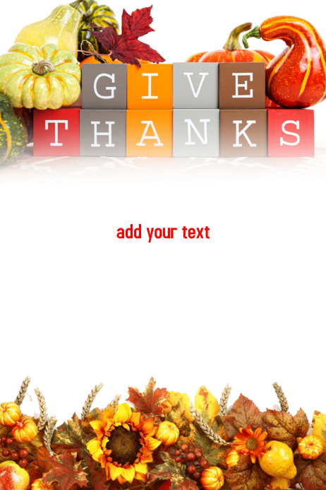Give Thanks Template | PosterMyWall